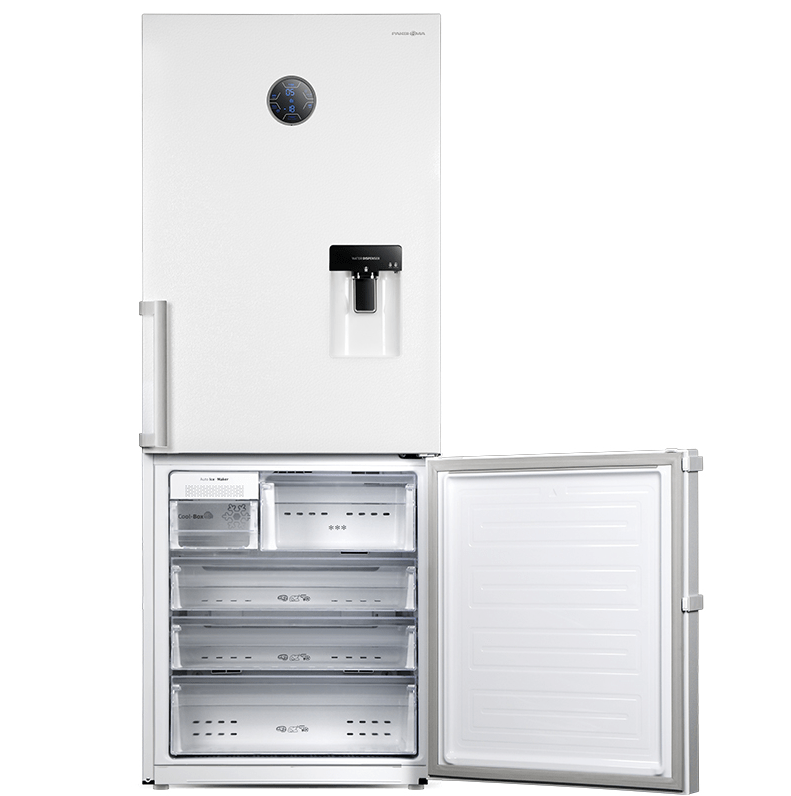 یخچال و فریزر کمبی پاکشوما فریزر پایین مدل RCP 495 W – بازرگانی لطیف قنبری